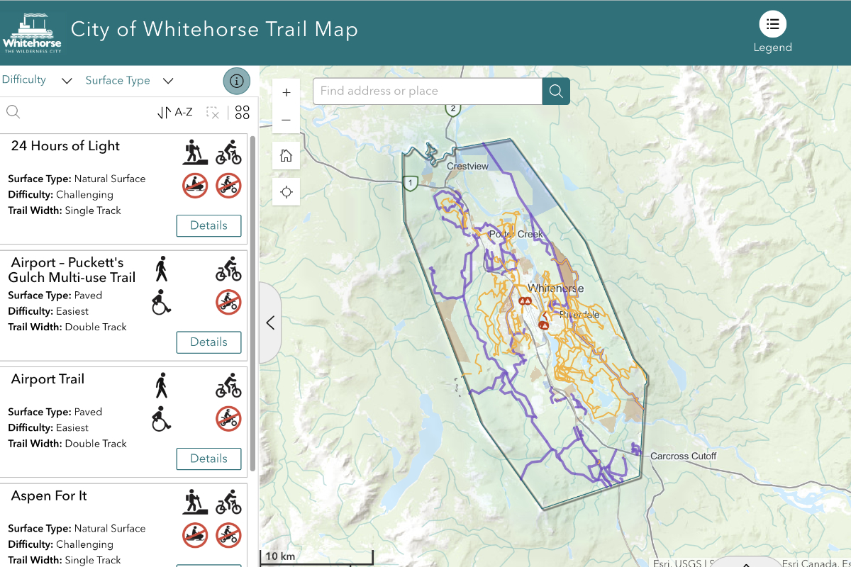 Whitehorse launches interactive trail map | Yukon News